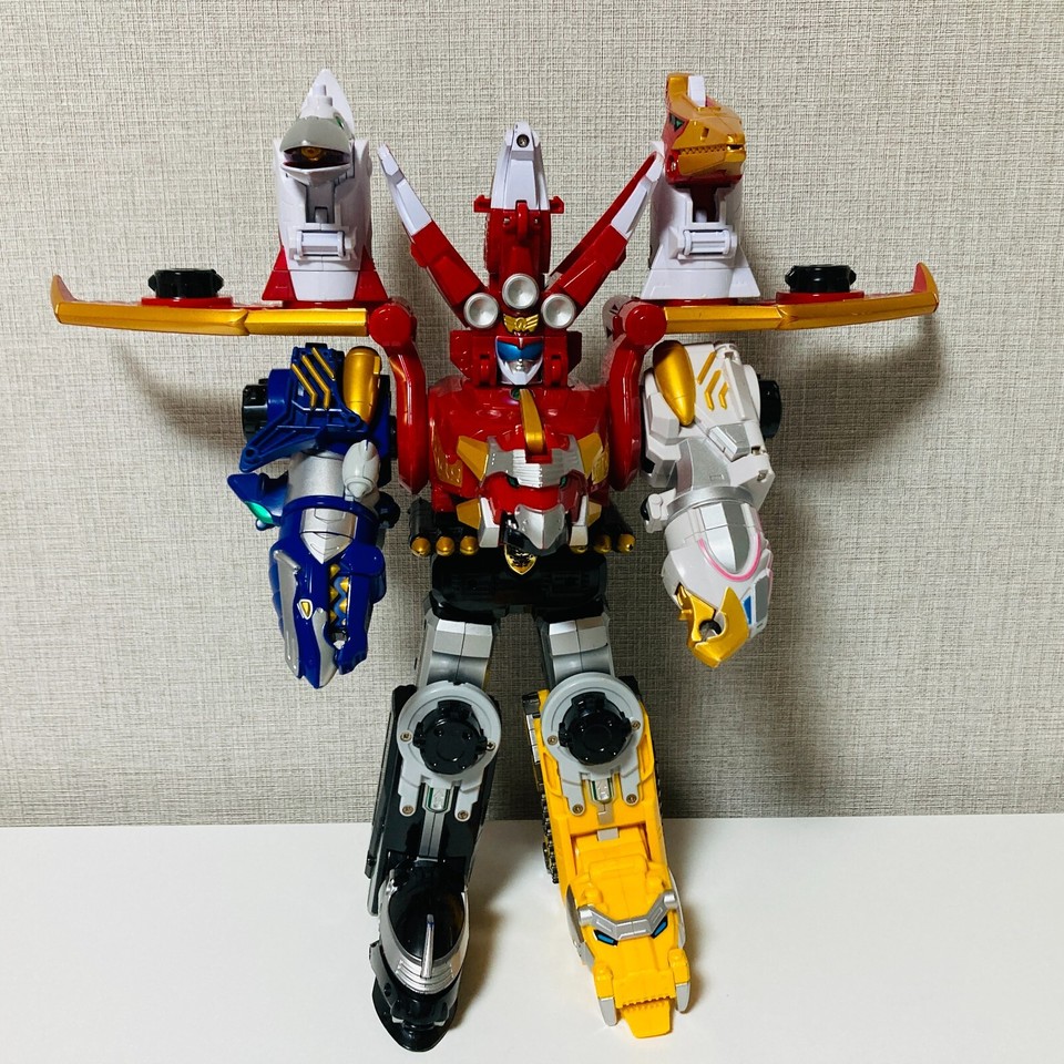 BANDAI Japan DX Megazord Power Rangers Megaforce Super Sentai Goseiger ...