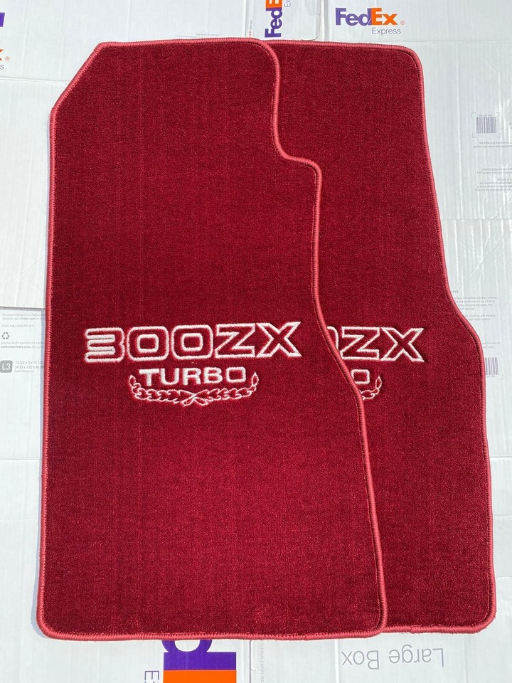 For Nissan 300 ZX Z31 3.0 Twin turbo Floor Mat Mats Carpet Burgundy ...