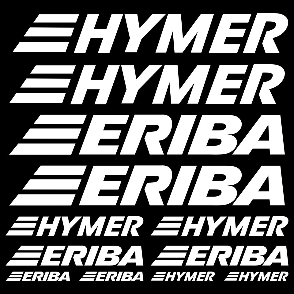 HYMER ERIBA aufkleber sticker wohnmobil camper wohnwagen caravan 12 ...