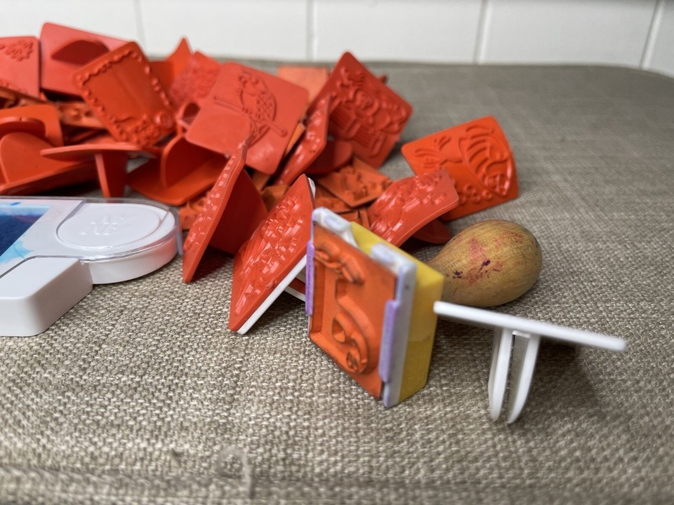 Vintage Rose Art Rubber Stamp Collection Washable Set Orange 80+ Ink ...