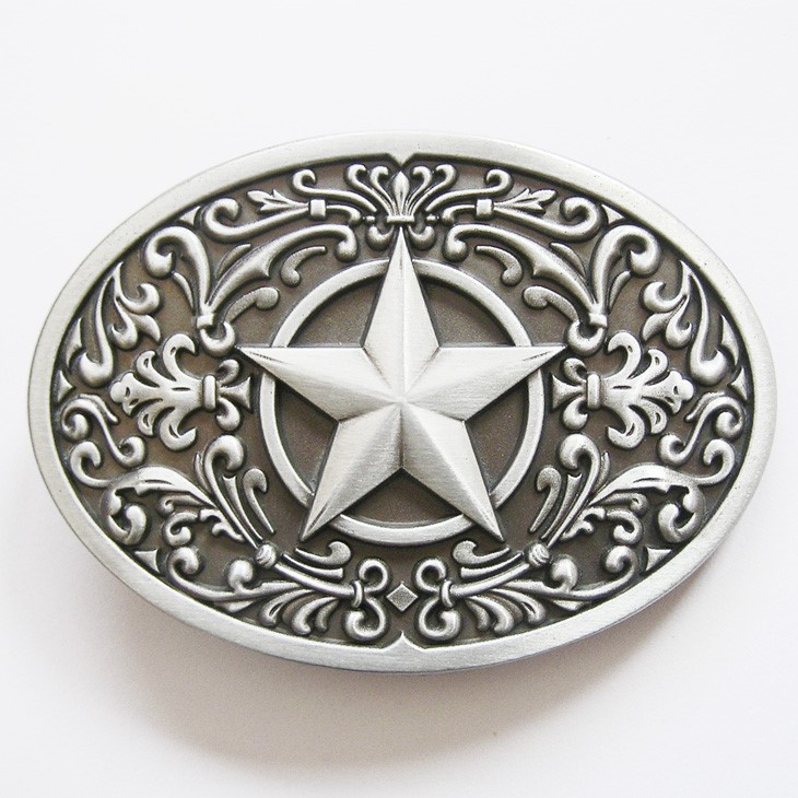 NEW WESTERN STAR SILVER PLATED SCROLL RODEO COWBOY TEXAS BELT BUCKLE | eBay