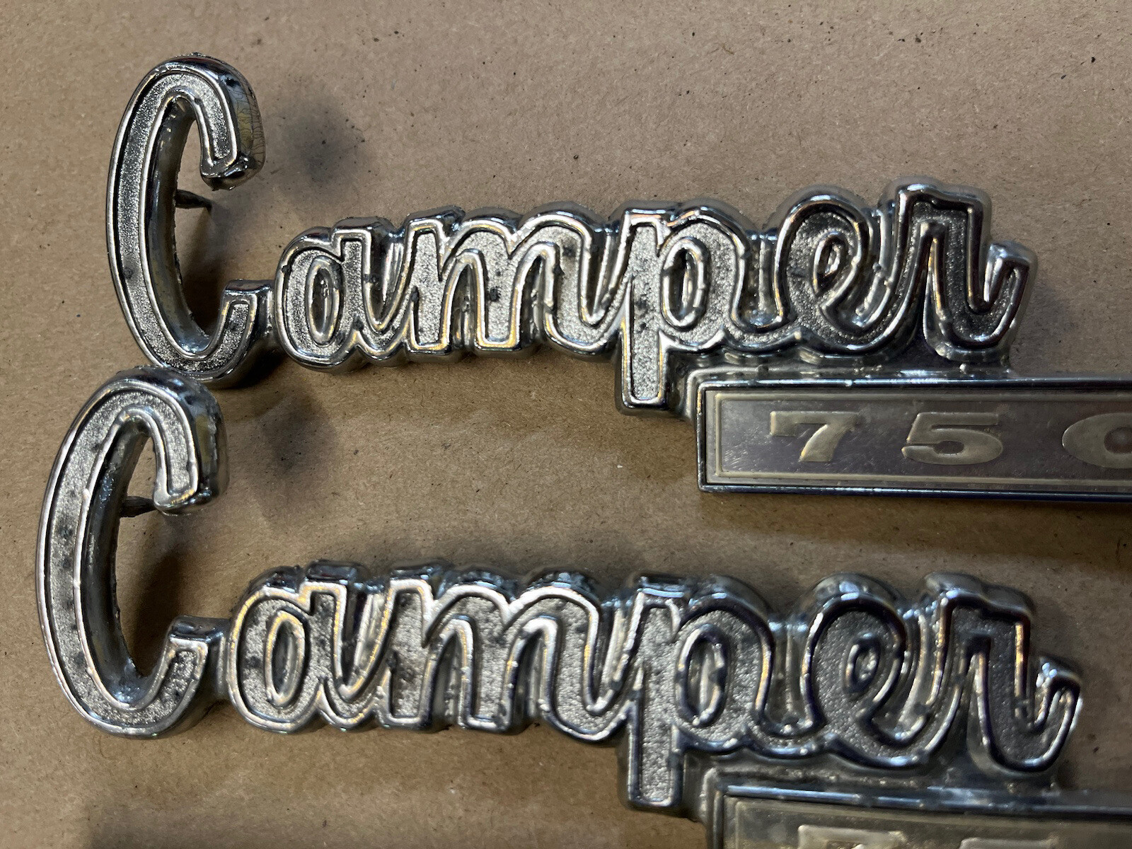 1972-1980 DODGE TRUCK POWER WAGON ADVENTURER Camper 7500 EMBLEMS pair ...