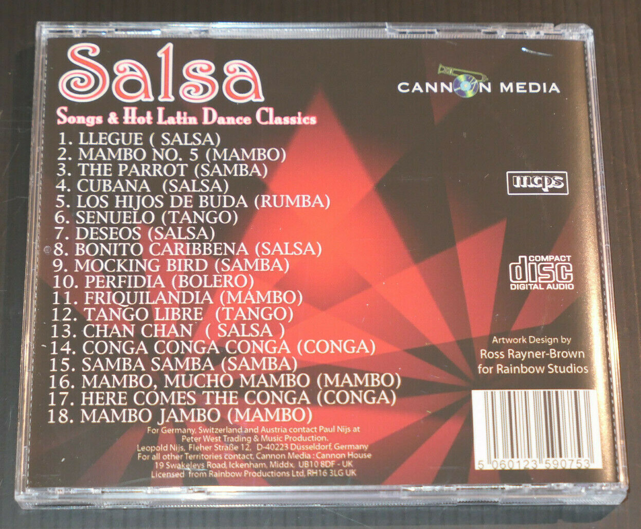 CD SALSA / SONGS & HOT LATIN DANCE CLASSICS / 18 TITRES 5060123590753 | eBay