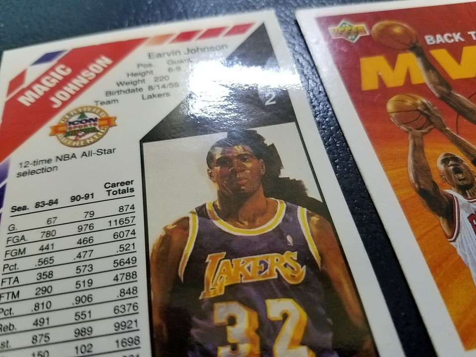 Magic Johnson 1992 ICON Purple Profiles #2 LA Lakers DREAM TEAM USA ...