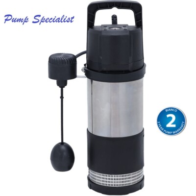 Bianco Automatic Submersible Pump with Side float AUTOSUB Rain Water ...
