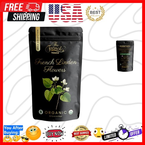 30 Pyramid Bags of Organic French Linden Tea - Deliciously Soothing ...