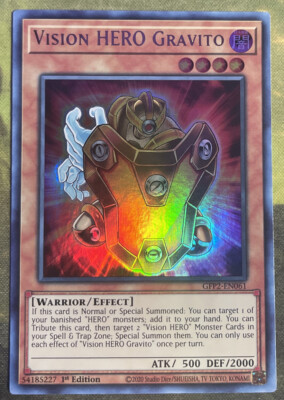 Vision HERO Gravito - Yugioh 1st Edition GFP2-EN061 - Near Mint | eBay