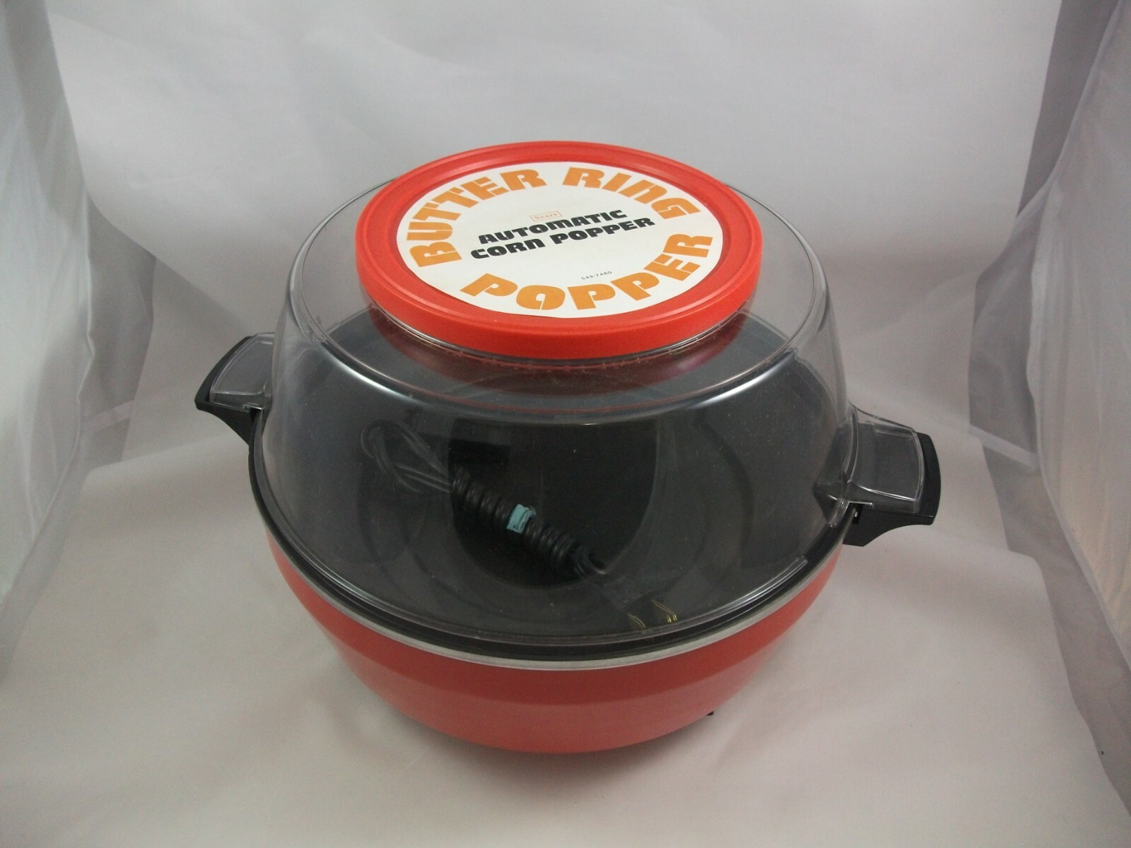 Vintage Butter Ring Automatic Corn Popper 1970's Sears Electric Popcorn ...
