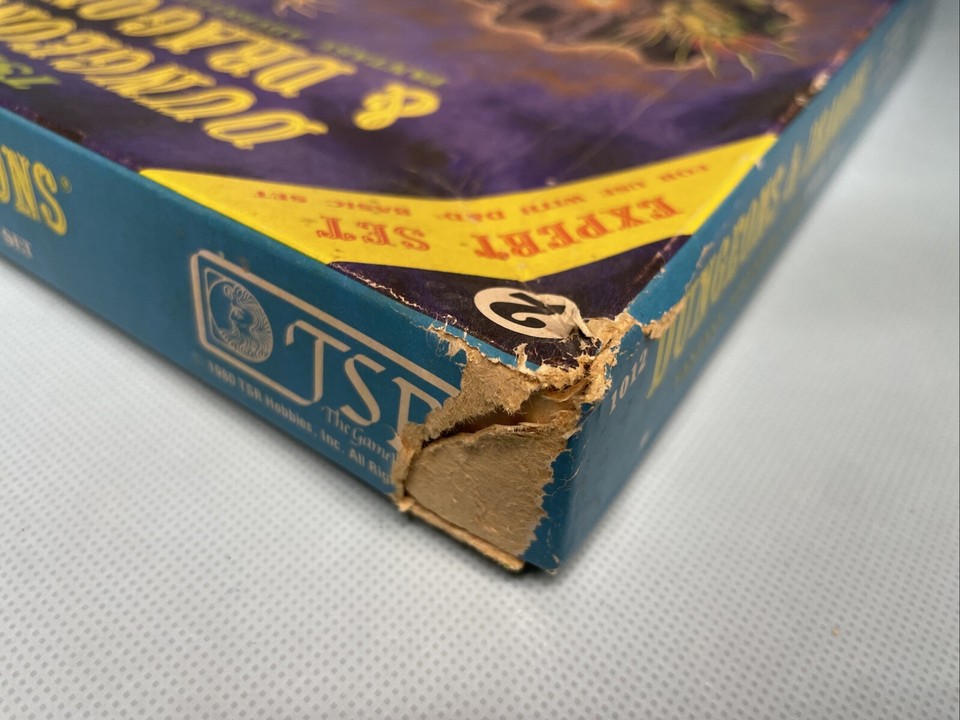Dungeons & Dragons Set 2 EXPERT RULES TSR 1012 Box Set 1980 - UNUSED ...
