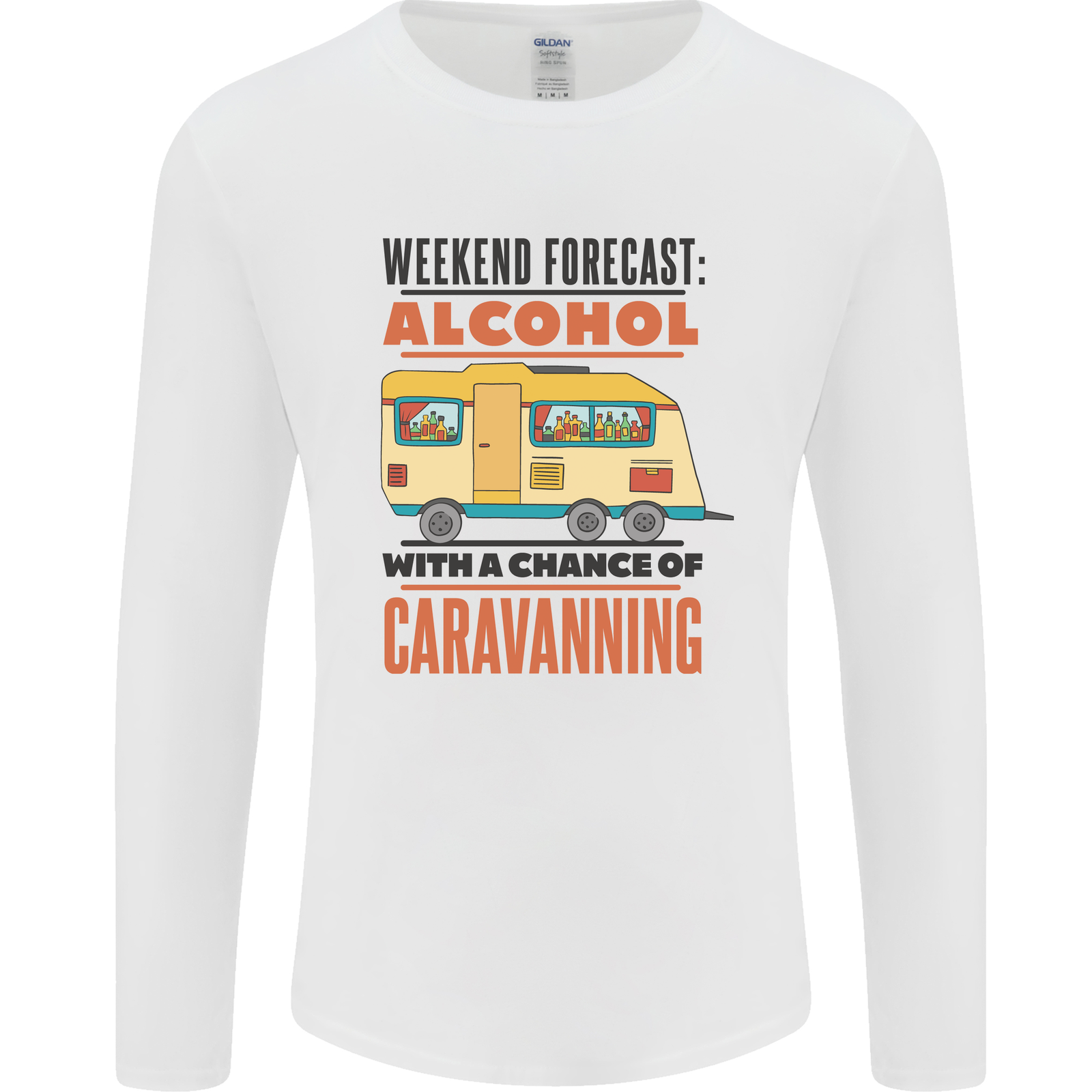 Funny Alcohol Caravanning Caravan Beer Mens Long Sleeve T-Shirt | eBay