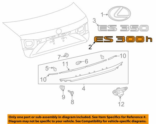 75442-33410 Toyota Plate, luggage compartment door, no.3 7544233410 ...