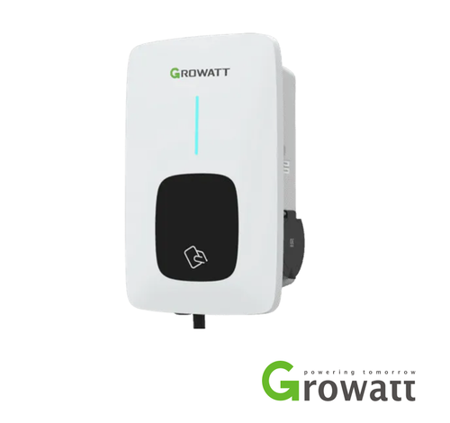 Growatt Thor Type 2 EV Charger 7kw Single Phase 5m Cable, RFID card ...