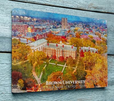 Brown University watercolor. Graduation gift, Brown University ...