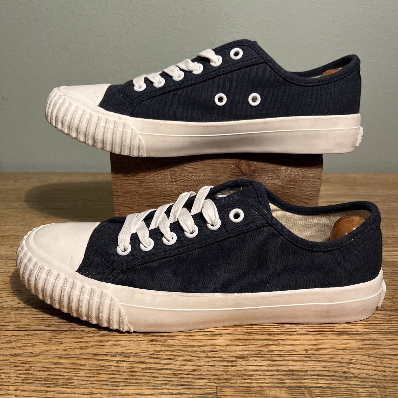 Bata Bullets Low Shoes Navy Blue White Canvas 889-9104 US Size 6 Men, 7 ...