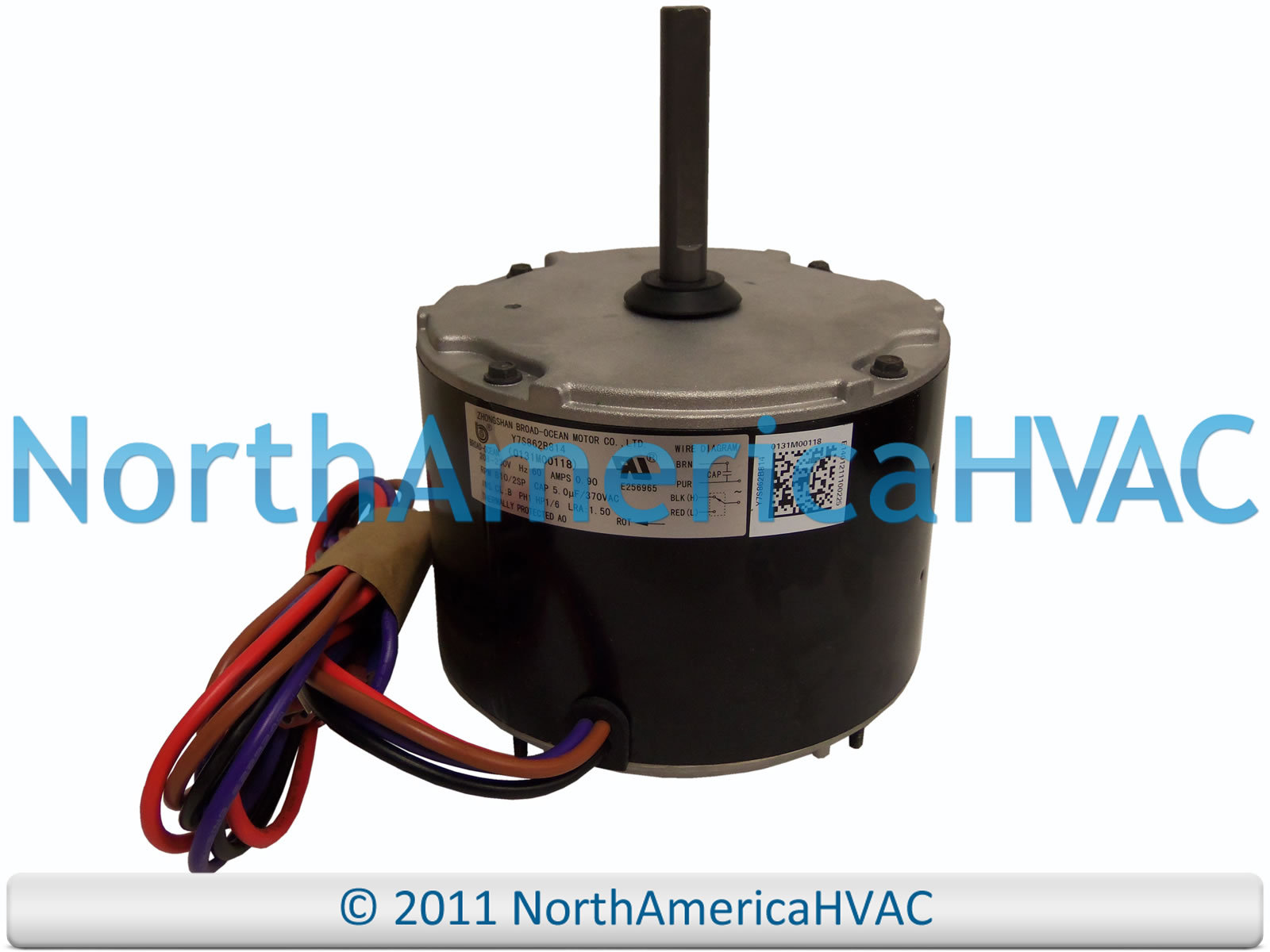 OEM Goodman Amana 1/6 HP Condenser Fan Motor Replaces 0131M00118 ...