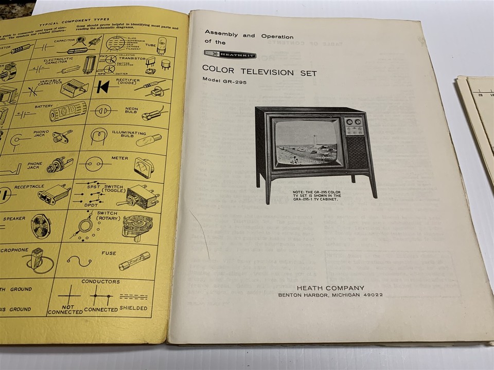 Assembly Manual GR-295 Color Television Set 1966 Heathkit | eBay