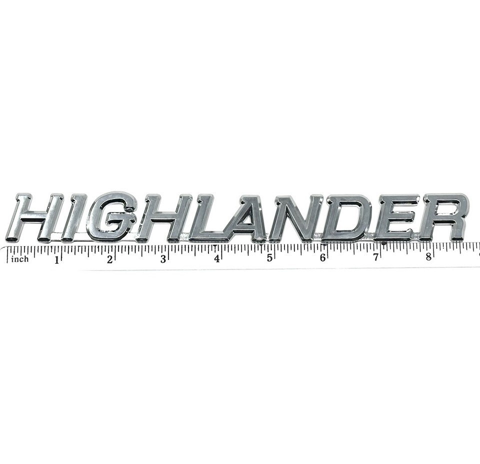 Toyota Highlander Emblem Badge Logo Letter Trunk Lid - Premium Adhesive ...