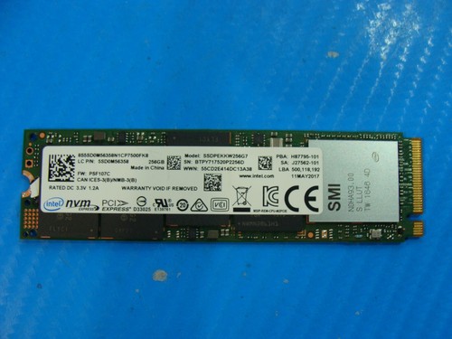 Lenovo 5 1470 Intel 256GB M.2 NVMe SSD Solid State Drive SSDPEKKW256G7 ...