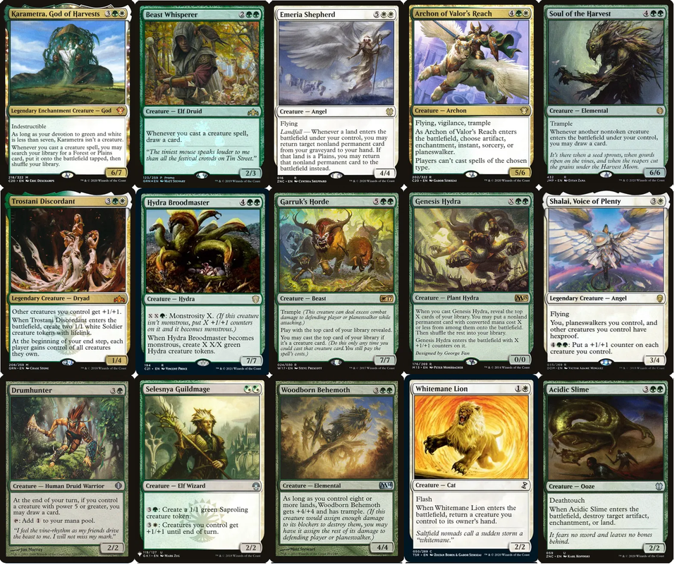 ELITE Commander Ramp/Draw/Huge Creature Deck - EDH - Karametra - 100 ...