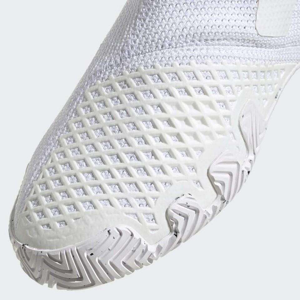 Adidas Stycon Laceless Hard Court Tennis Shoes Cloud White Size 8.5 ...
