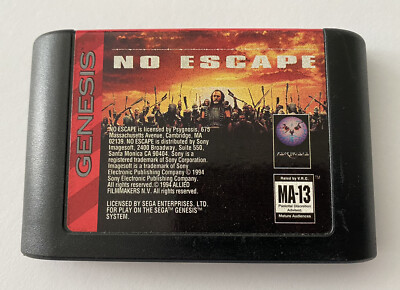 Sega Genesis NO ESCAPE 1994 Cartridge Only | eBay