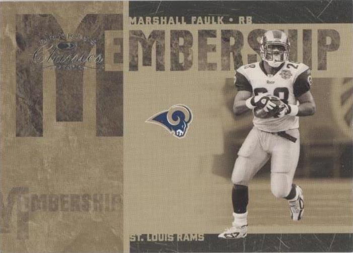 2005 Donruss Classics - Membership Marshall Faulk #MS-19 Silver /500 ...