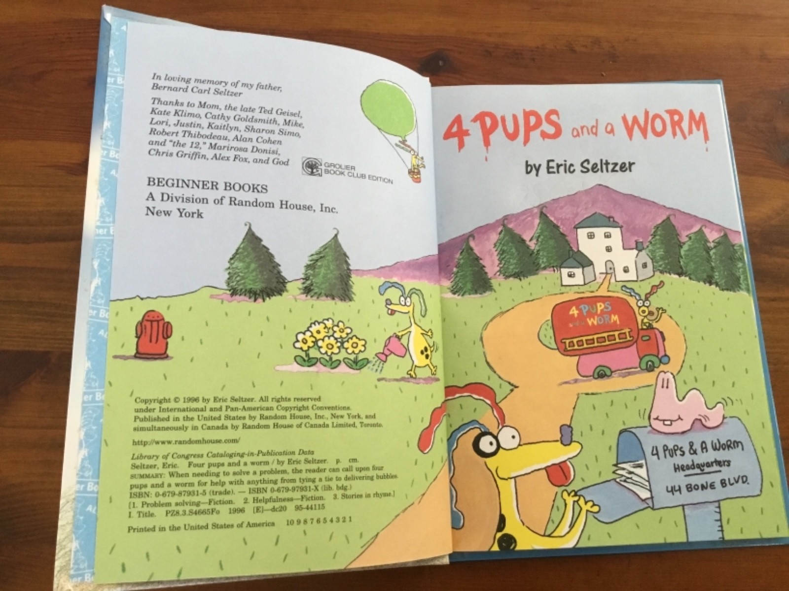 Dr Seuss 4 PUPS AND A WORM Eric Seltzer an I Can Read It By Myself HC ...