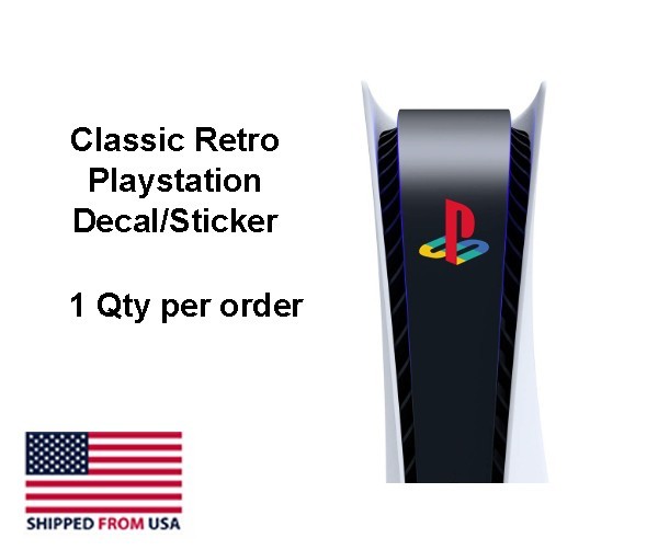 PlayStation PS5 Decal Console RETRO Classic Logo (Sticker ONLY) Custom ...