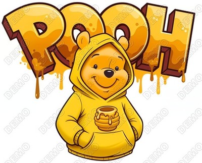 Pooh DTF Shirt Iron on Transfer N7 | eBay