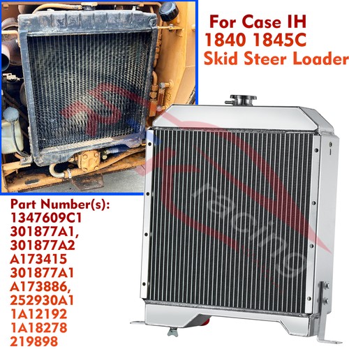 1347609C1 Radiator For Case IH 1840 Case IH 1845C Skid Steer Loader ...
