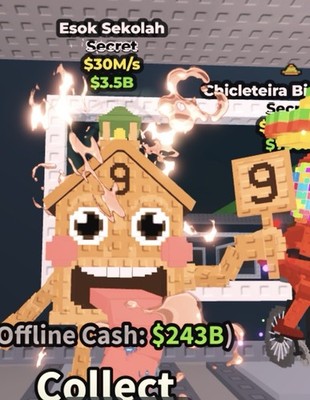 Steal A Brainrot Esok Sekolah 30M/s Very Rare Only One In Stock Get Now ...