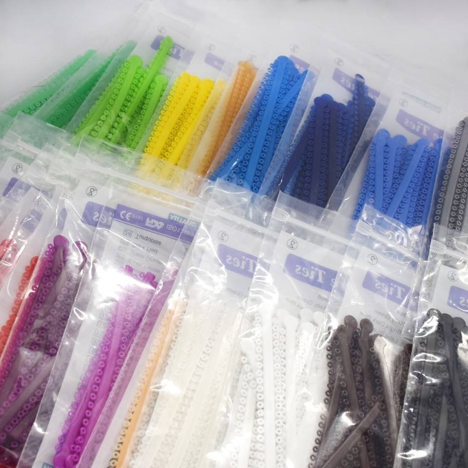 1000Pcs Dental Orthodontic Ligature Ties Braces Elastics Rubber Bands O ...