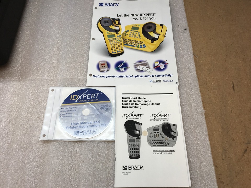 Brady Corporation IDXpert Handheld Label Maker Keyboard Layout w ...