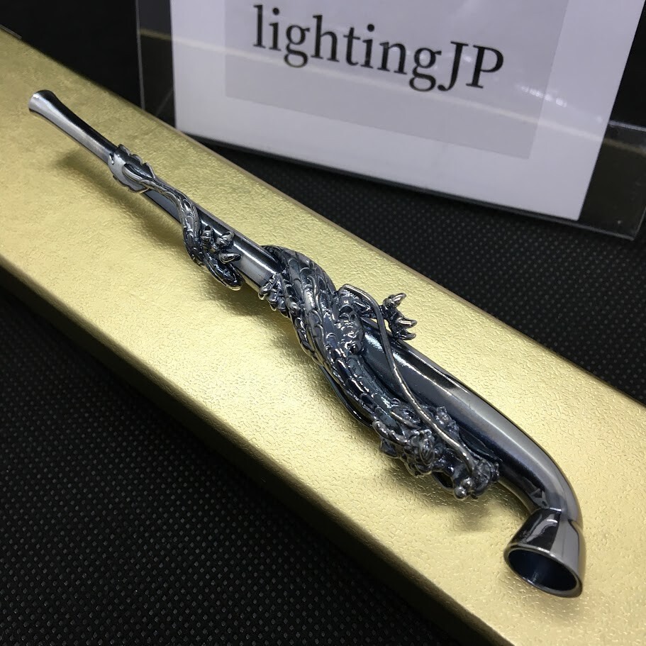 Kiseru Smoke Pipe Japanese Rising Dragon Silver Brass Made In Japan | eBay