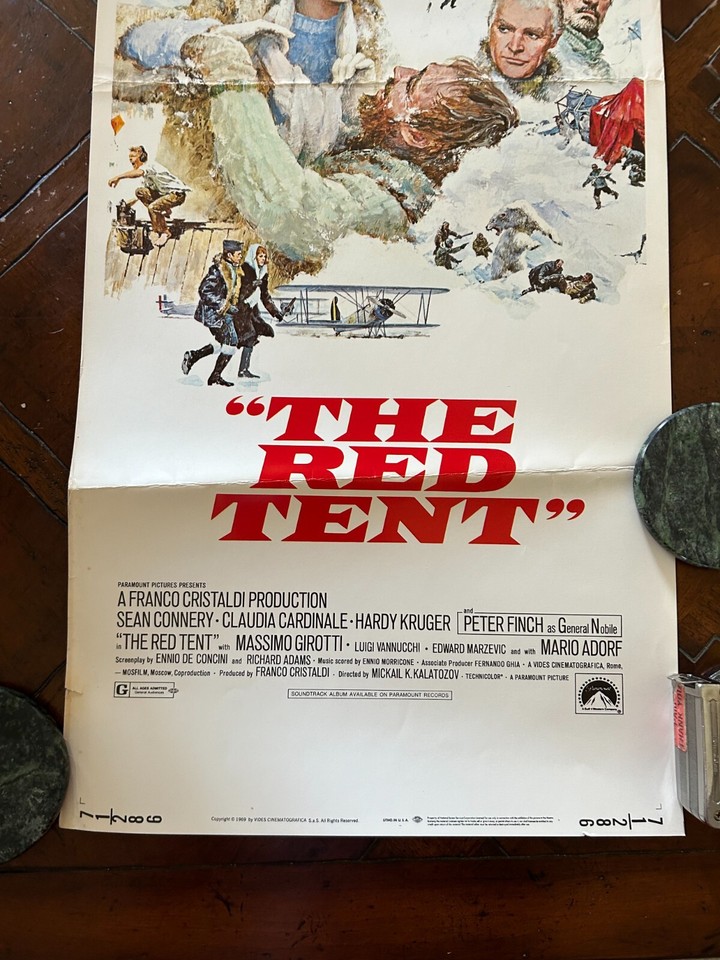 THE RED TENT US INSERT (14"x 36") POSTER SEAN CONNERY CLAUDIA CARDINALE ...