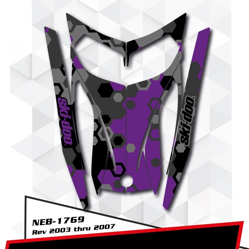 GRAPHIC DECALS STICKERS WRAP KIT FOR SKI-DOO REV MXZ SUMMIT GTX 03-07 ...