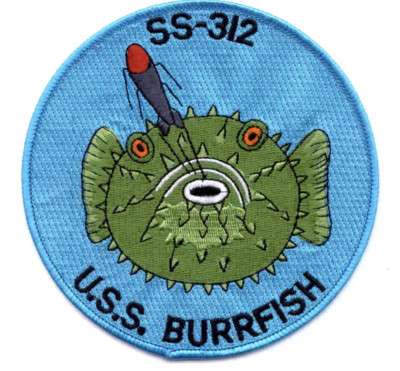 4.875" NAVY USS SS-312 BURRFISH EMBROIDERED PATCH | eBay