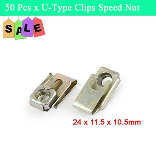 Metal Fixed Fasteners M6 Spring Panel U-Type Clips Rivets For Car ...