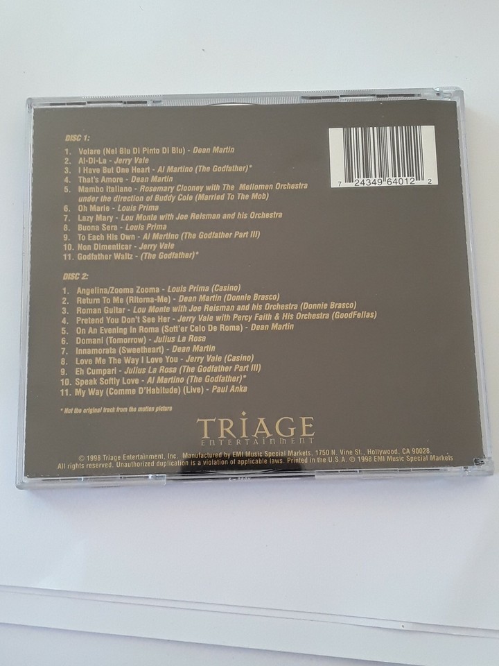 Mob Hits: Music from and a Tribute to Great Mob Movies by Various ...