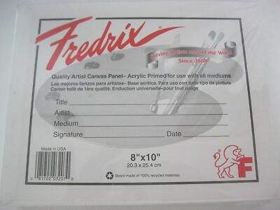 12pcs FREDRIX Artist Quality canvas panels boards 8' X 10'' inches | eBay