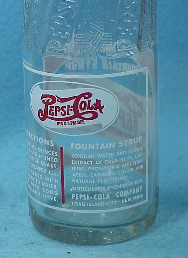 Pepsi Syrup Bottle Flat River, MO - 18 -A | eBay