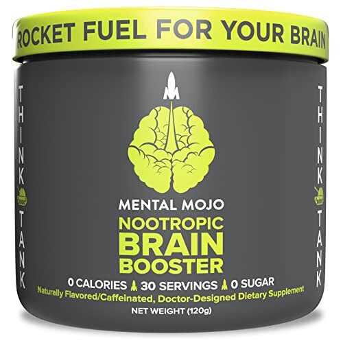 Mental Mojo Nootropic Brain Booster 30 SERVINGS Nootropic Drink Mix ...