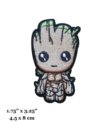Baby Groot Guardians of The Galaxy Superhero Character Embroidered Iron ...