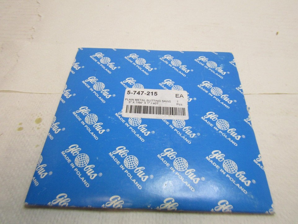 TMX 5-747-215 5" Plain Metal Slitting Saw 7/64" Width 1" Arbor 40 Teeth ...