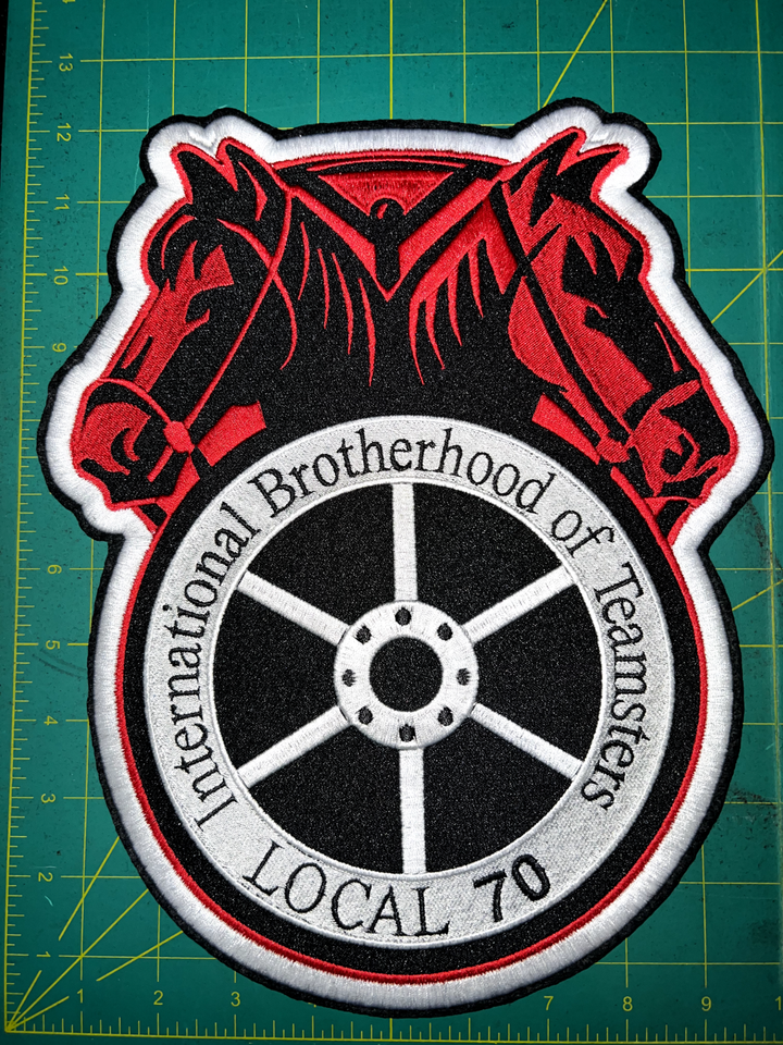 Teamsters Logo Iron On Embroidered Patch Custom Local Union ...