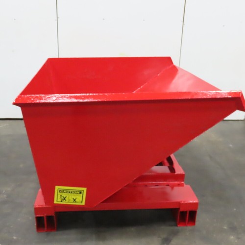2 Cubic Yard Heavy Duty Self Dumping Trash Scrap Hopper 75" x 60" x 40 ...