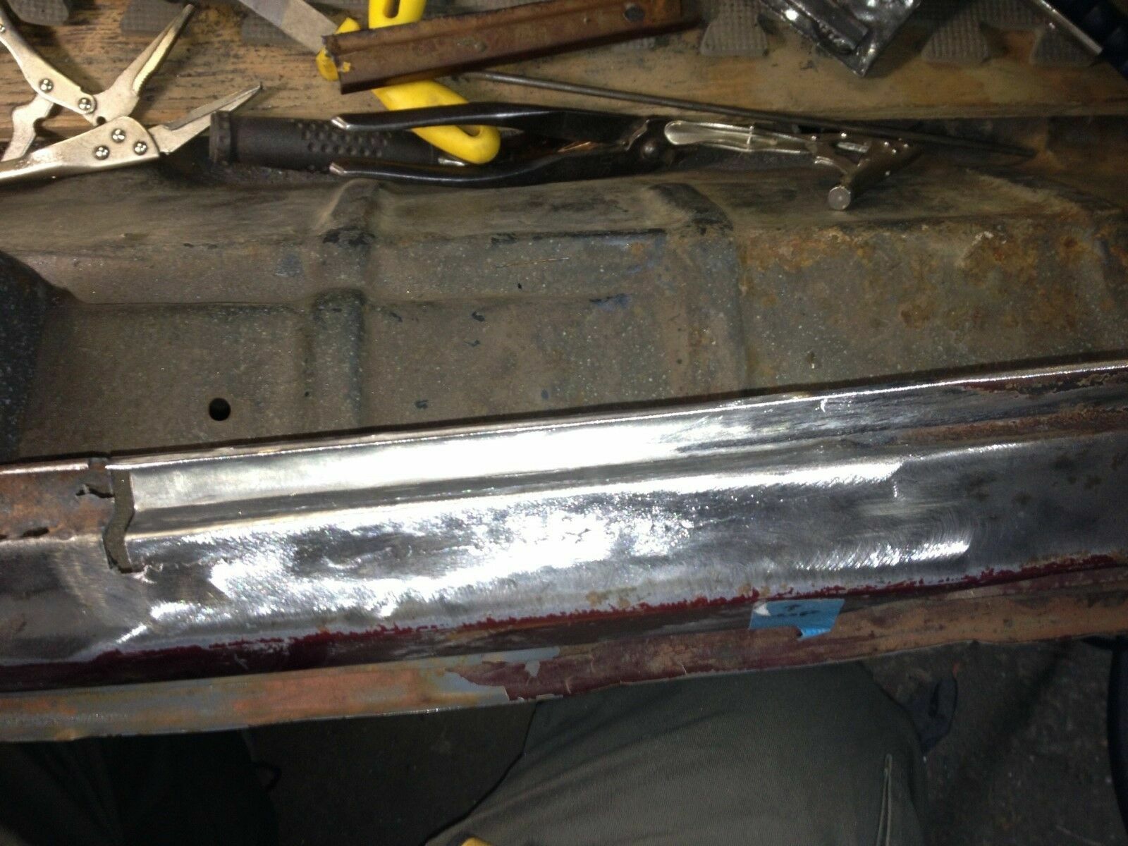 GM Chevy Pontiac old's Buick Trunk gasket channel metal Repair Patch ...