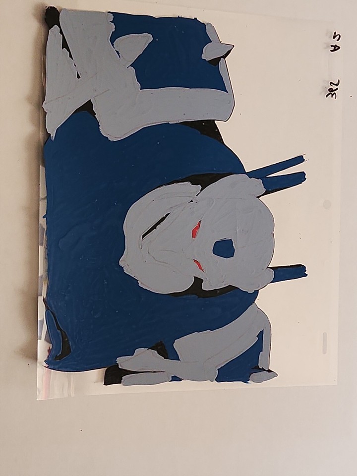 Orig Japanese Anime Cel MECHA ROBOT BLUE & GREY UNKNOWN #189 RAY ROHR ...