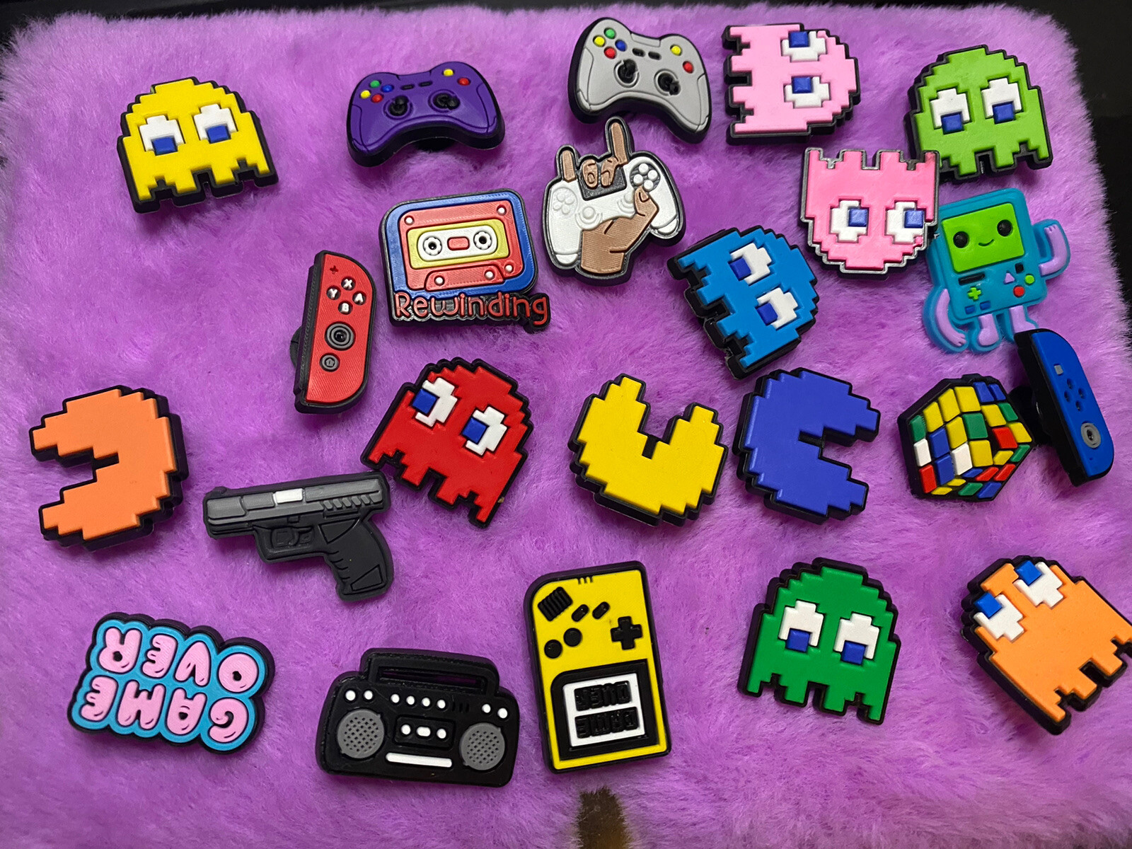 23- Piece Gaming Themed Croc Charms Set, Nintendo, Game Boy, Pad Man | eBay
