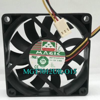 1X MAGIC Fan MGT7012UR-O15 DC12V 0.58A 3 Pin Cooling Fan 7CM 70*15MM | eBay